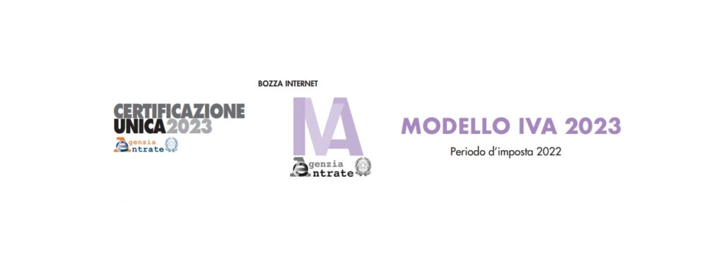 Modelli Iva e Certificazione unica, pronte le bozze 2023